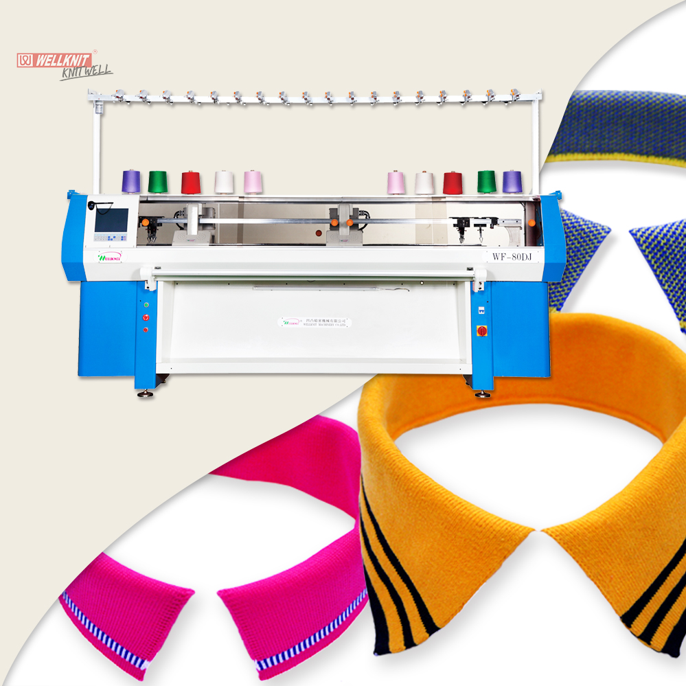 WELLKNIT WF-80DJ Máquina de tejer de cuello computarizada de doble ...